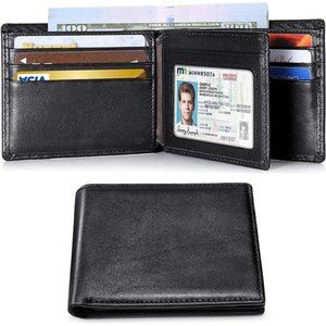 Bags | Mens Wallet Rfid Genuine Leather Slim Bifold Wallets For Men ...